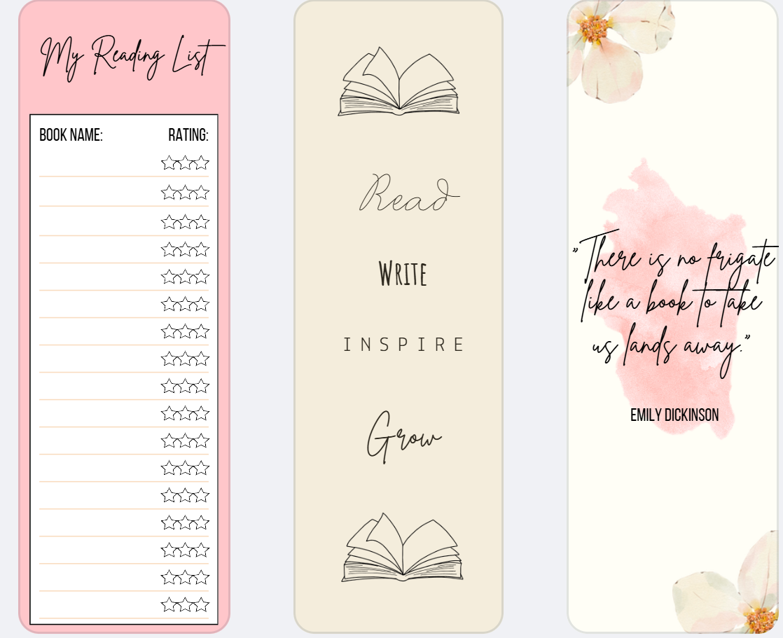 FREE Printable Bookmarks! – Edify Write